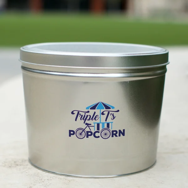 Large Silver TripleTs Tin – POPCORN
